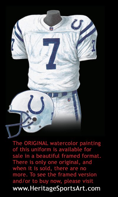 Indianapolis Colts Uniform and Team History | Heritage Uniforms and ...