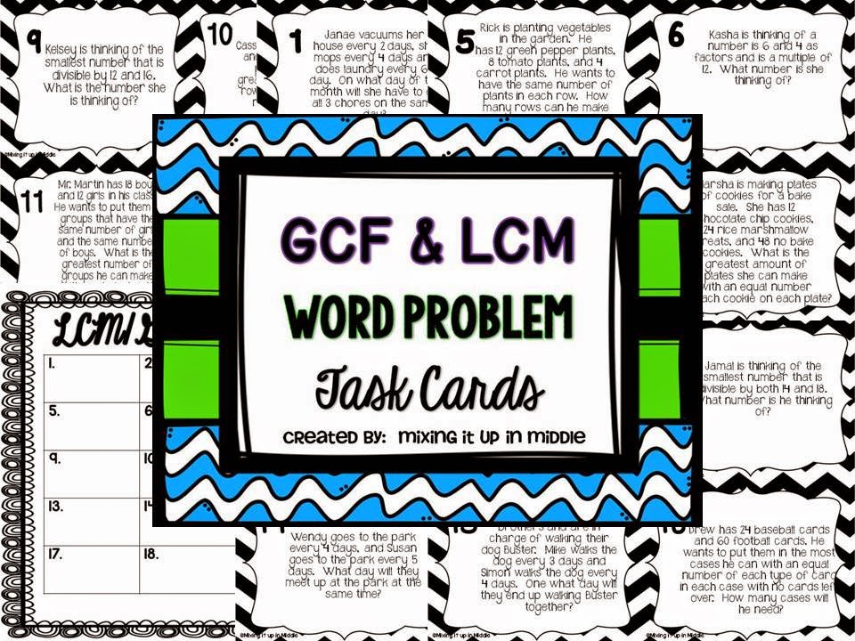 Mixing it up in Middle! : Five for Friday: GCF/LCM, Freebie, a Giveaway ...