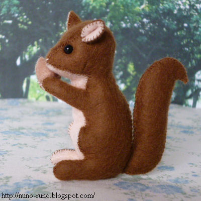 Felt Squirrel Template
