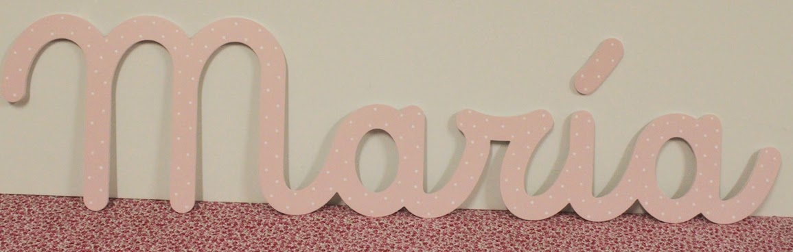 16 Abril 2014 : Letras para decoración infantil , en caligrafía, con ...