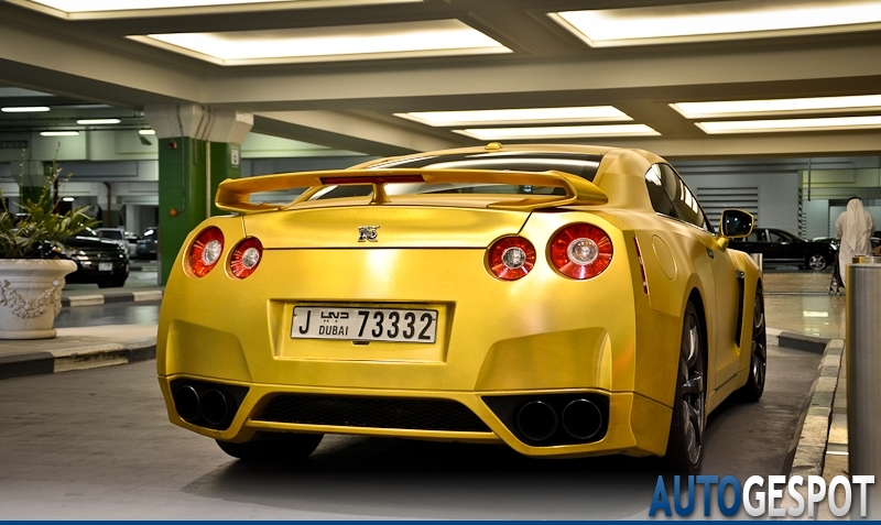 Gold Plated Nissan GT-R in Dubai | Carsfresh