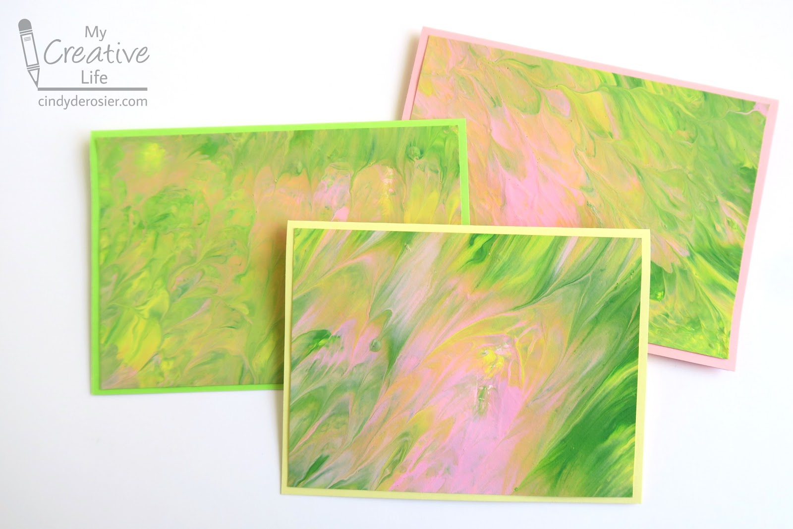 Cindy deRosier: My Creative Life: Pulling Prints from Poured Paints ...