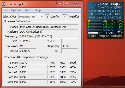 Tecnologiasumisura: Core Temp: un tool gratuito per monitorare la ...