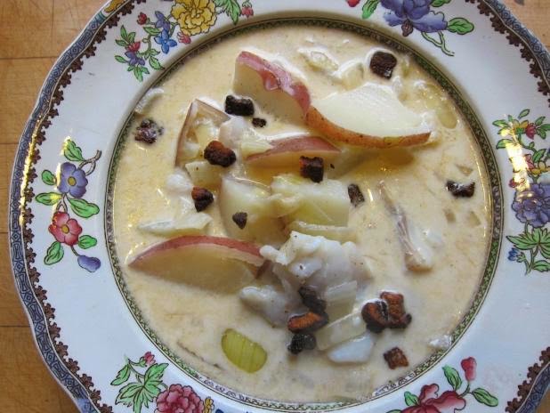 Patato and Salt Pork Chowder ~ not only recipes