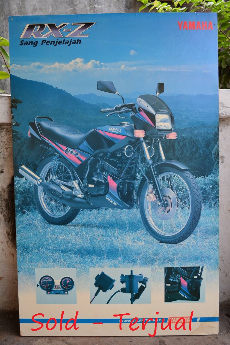Antik Curio Reklame Lama Vintage & Retro Djojosoepoko: Poster Yamaha RXZ
