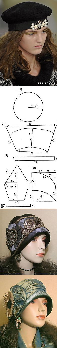 Boinas com moldes - Artes e Mimos Diy