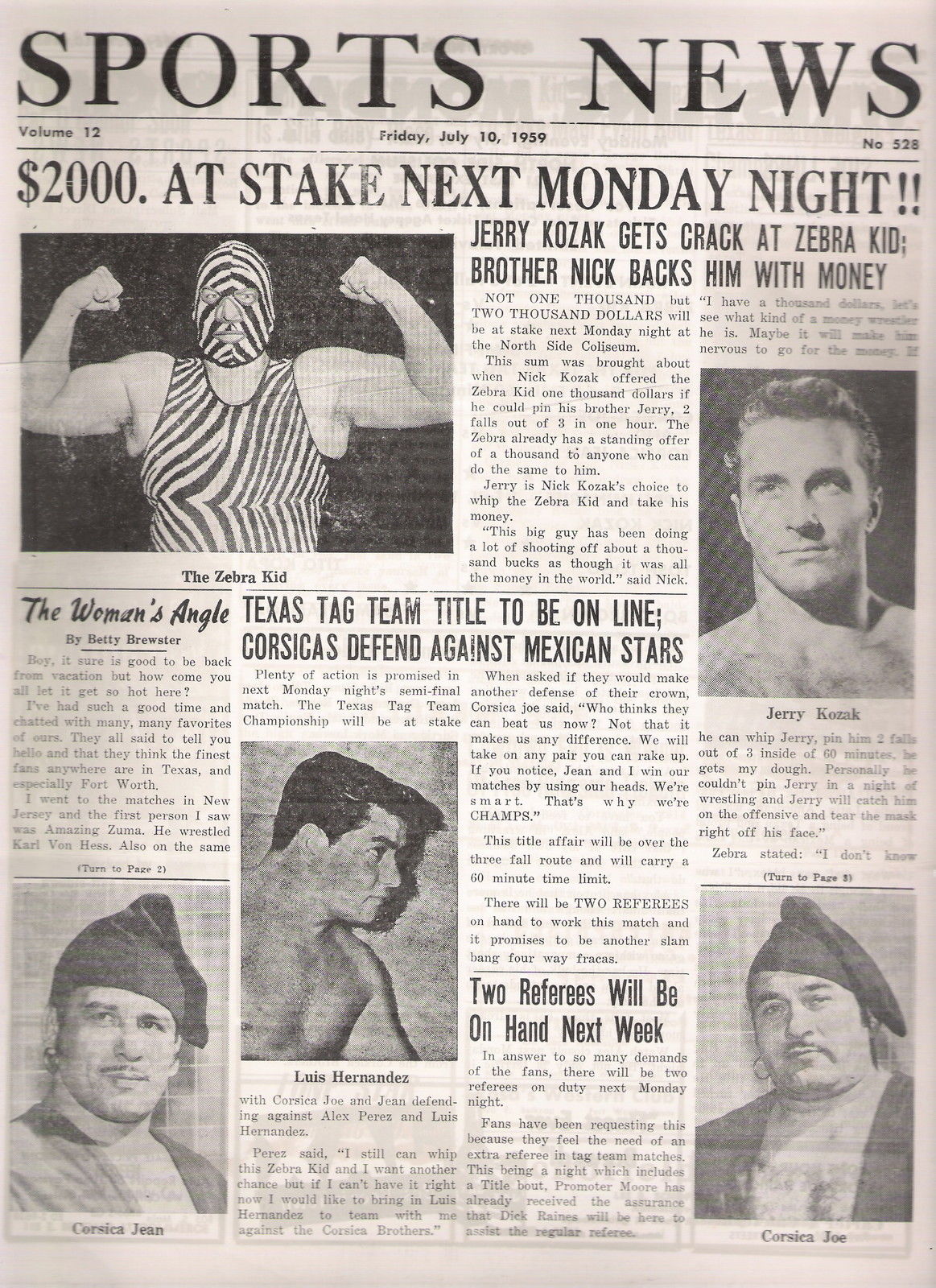 World Class Memories: RESULTS: 1959