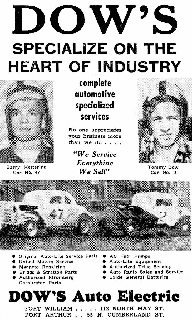 HOT RODS and JALOPIES: TOM DOW - his contribution to local racing ...