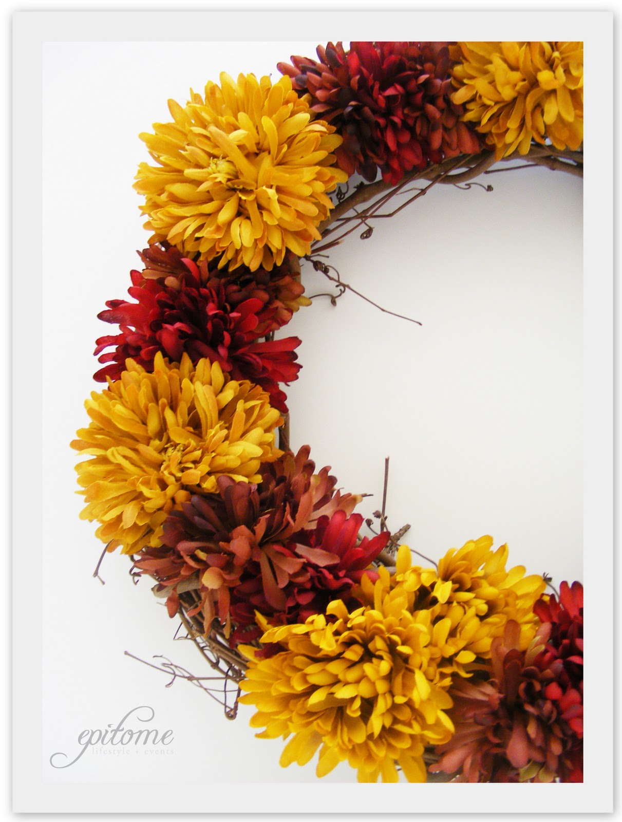 epitome: Your Lifestyle Archetype: DIY Tutorial: Fall Harvest Wreath