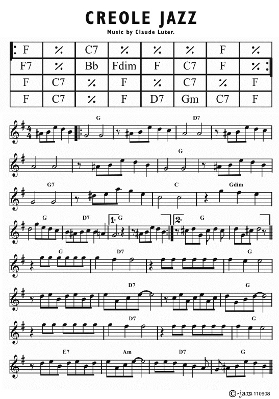 Pops Coffee's Traditional Jazz: Post 523: 'CREOLE JAZZ' OR 'CREOLE SONG'?