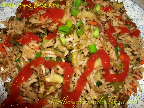 Spicy Treats: Bitter Gourd Fried Rice/Karela Fried rice