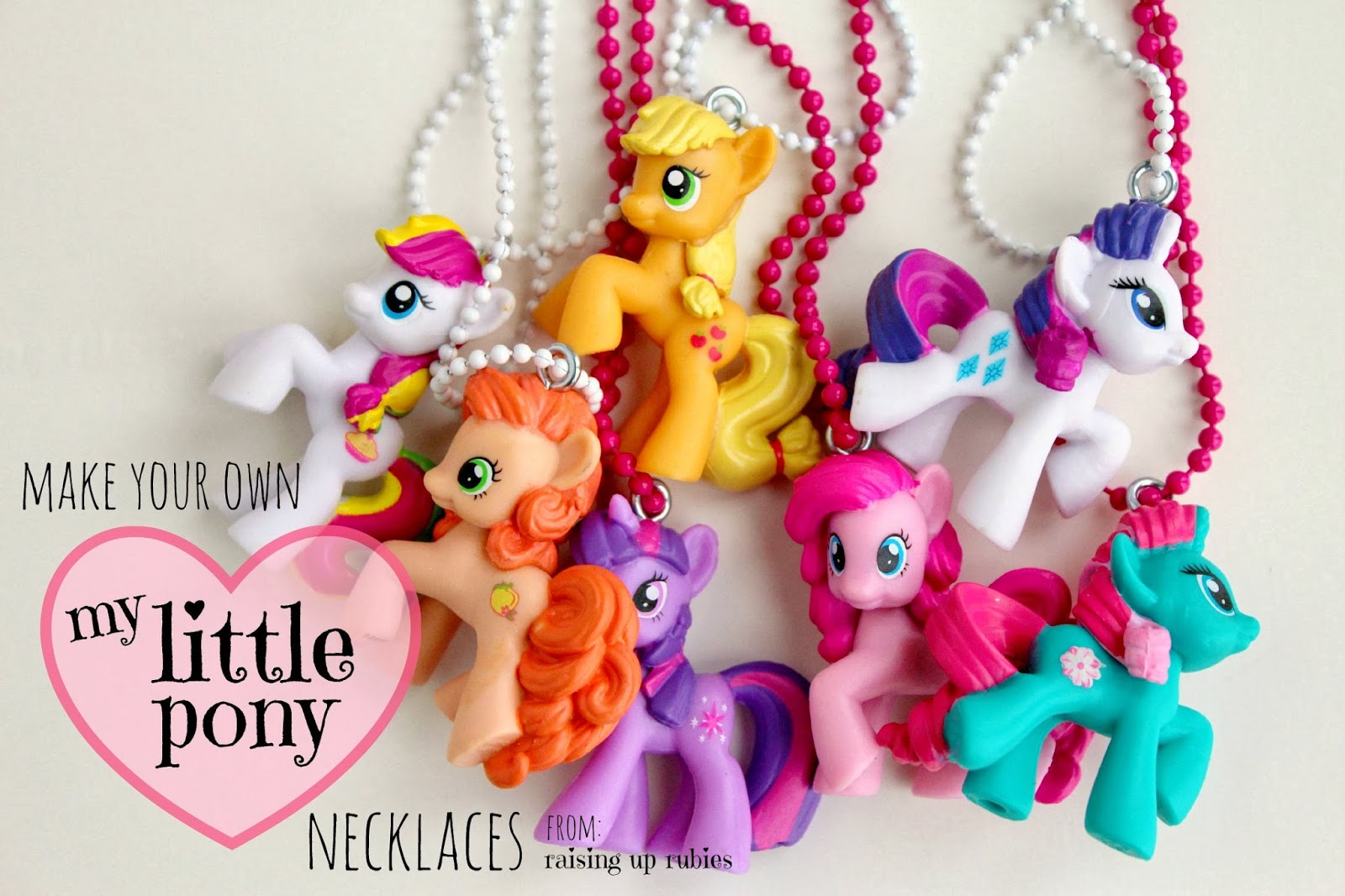 diy ♥ my little pony necklaces | Raising up Rubies | Bloglovin’