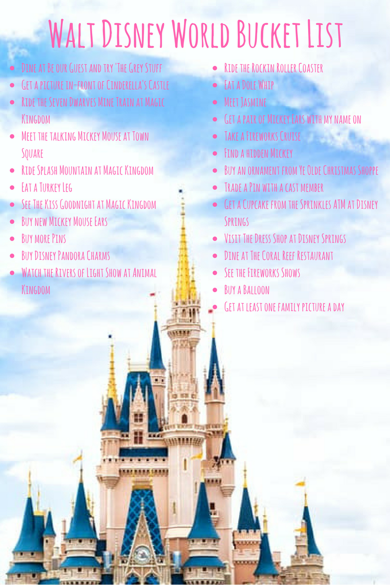 Walt Disney World Bucket List | Kerry Louise Norris