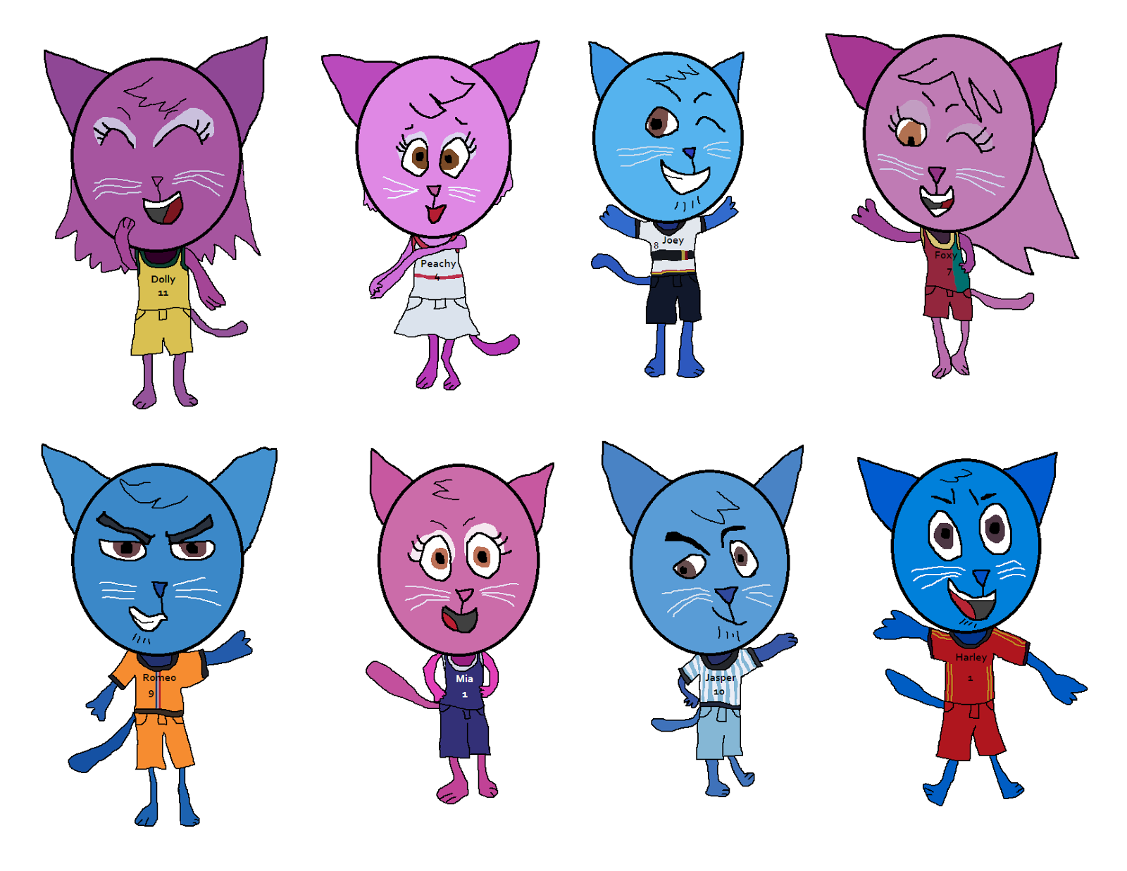 Isabelle's Blog world of toy: pink cats and blue cats