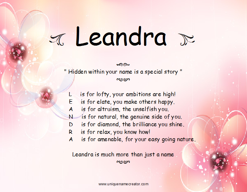 Leandra | Unique Name Creator