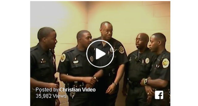 Listen to these police officers Praising Jesus "Thank You Jesus"