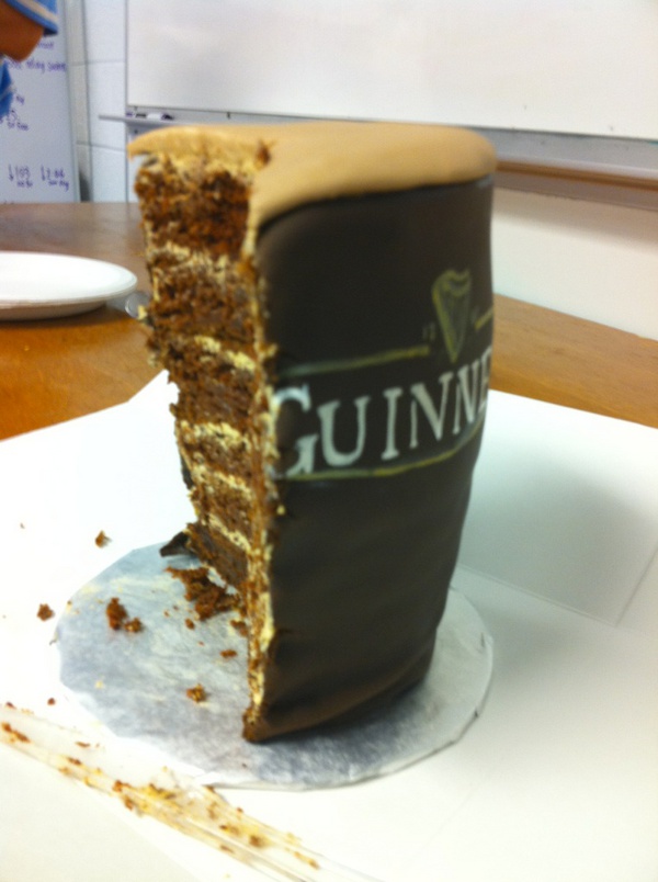 Baker's Cakes: 6" Pint of Guinness Cake!