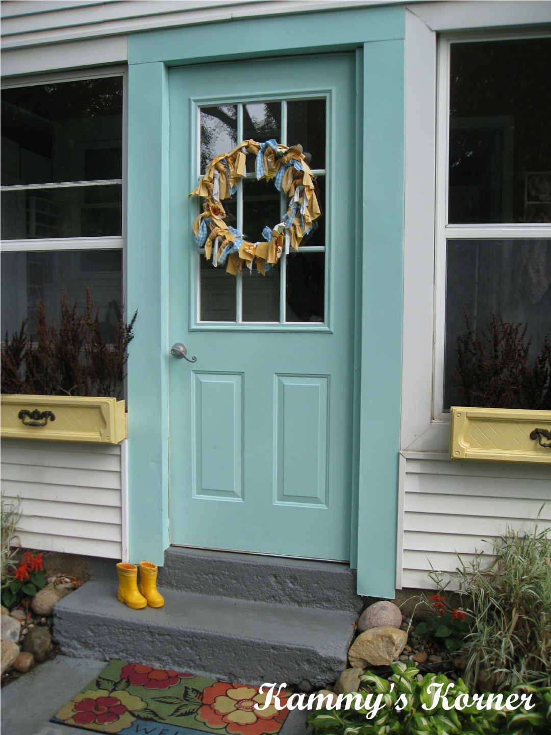 Kammy's Korner: My Outdoor Aqua Door