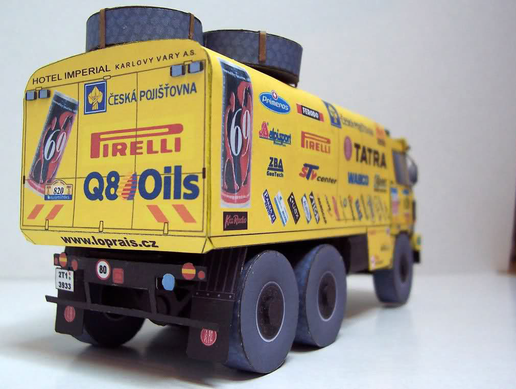 Tatra Truck Babca Dakar 2007 Paper Craft Model - PAPEROX FREE PAPERCRAFT