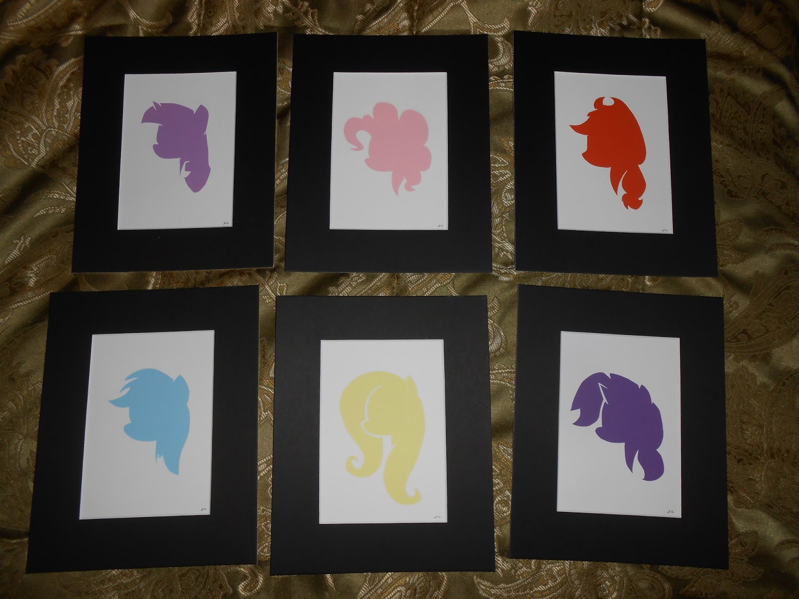 Jeff Ellison Art: My Little Pony "Mane Six" Silhouettes