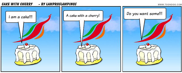 αντ΄ αυτού: 184. Θέλετε τούρτα;, do you want some cake?. funny cartoon ...