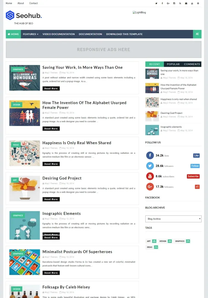 17 Amazing Responsive Blogger Templates 2024 [Professional Mobile ...