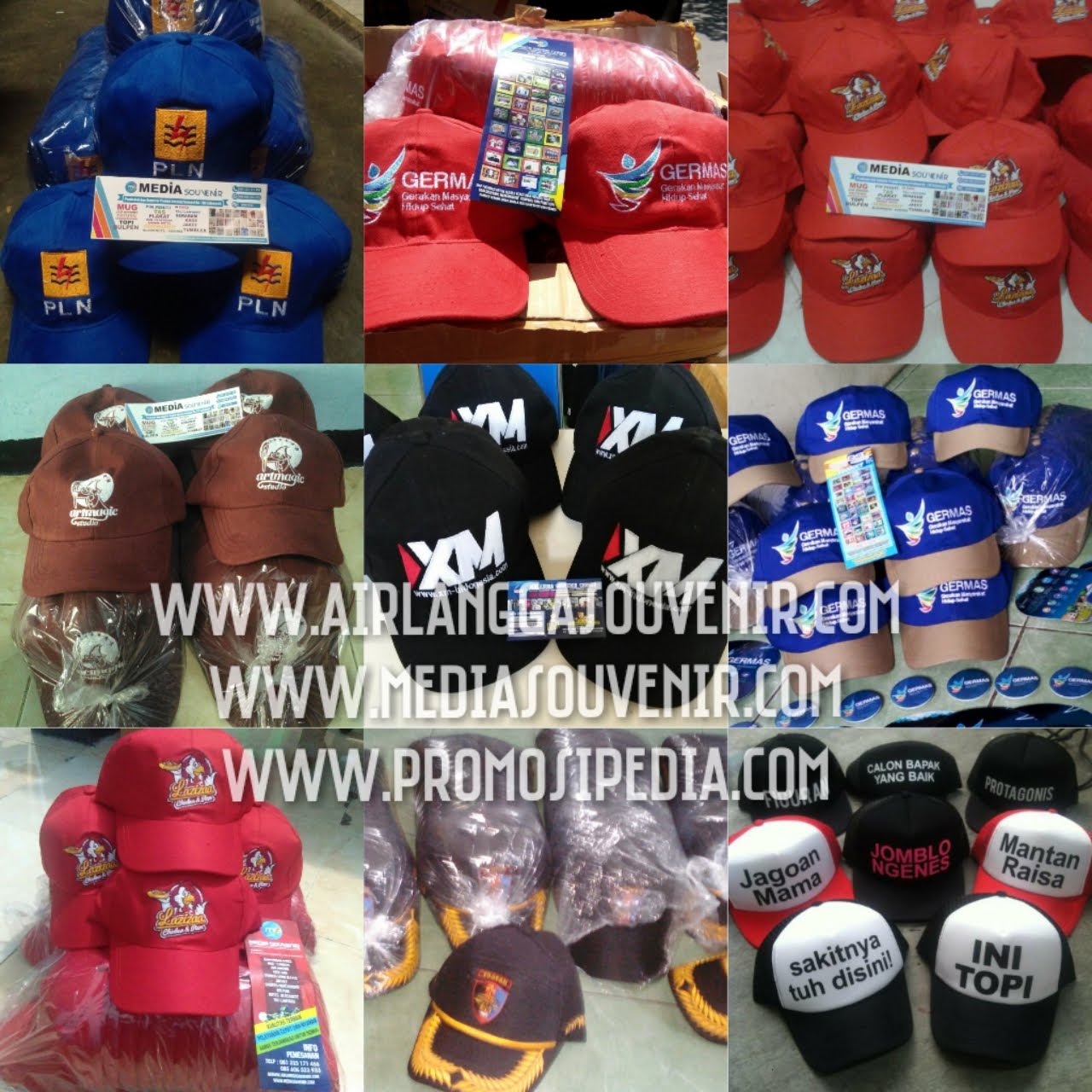 Jagoan Souvenir Indonesia: PUSAT PRODUKSI TOPI - TOPI PROMOSI - TOPI ...
