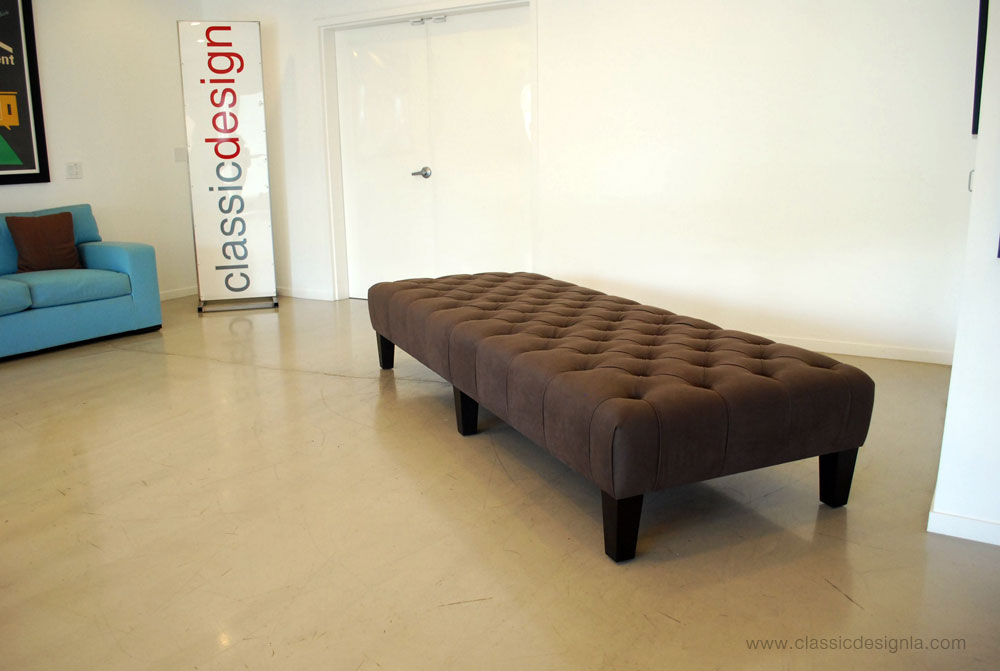 classic design: Large Tufted Bench