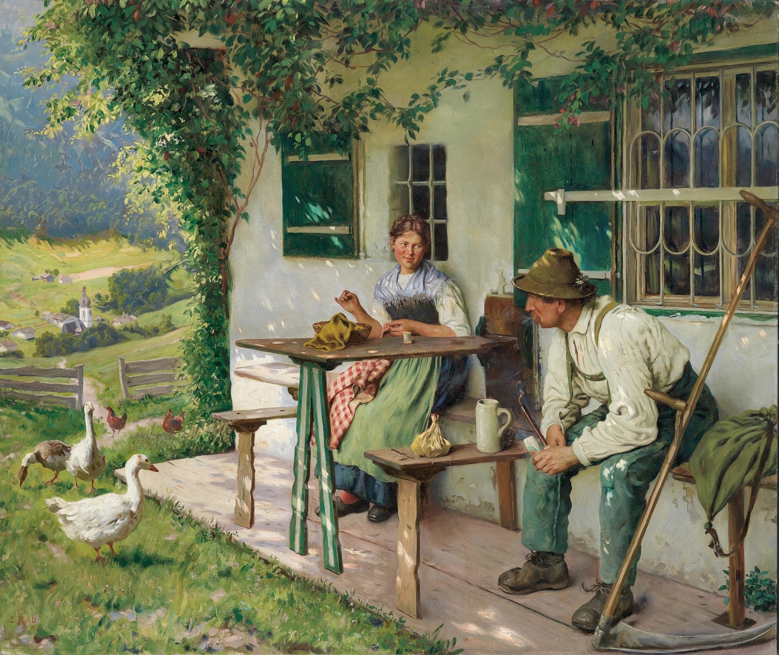 Emil Rau | Genre painter | Tutt'Art@ | Pittura * Scultura * Poesia * Musica