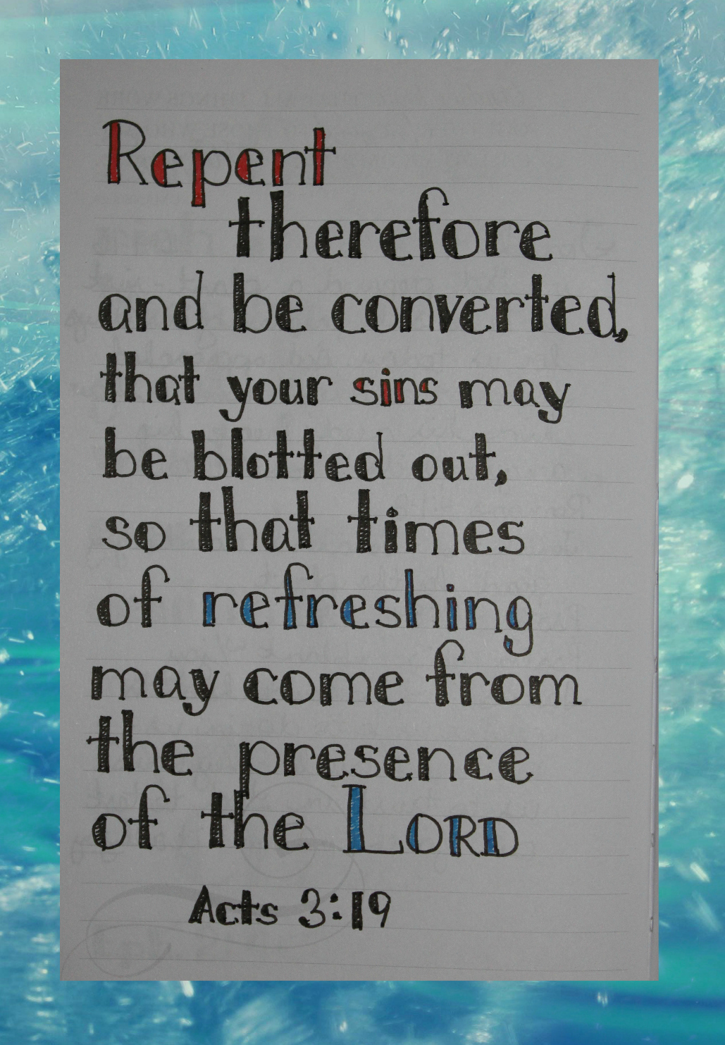 Home Sweet Life: Acts 3:19