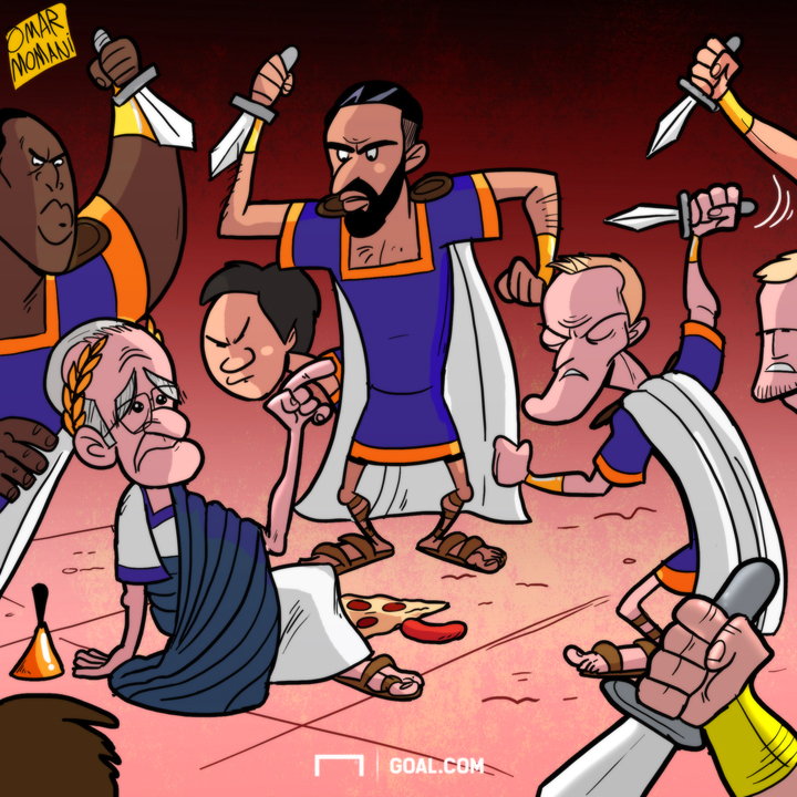 Julius Caesar Stabbed Cartoon