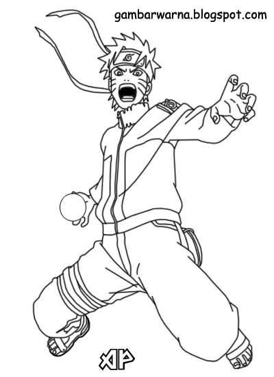 Mewarnai Naruto | Belajar Mewarnai Gambar
