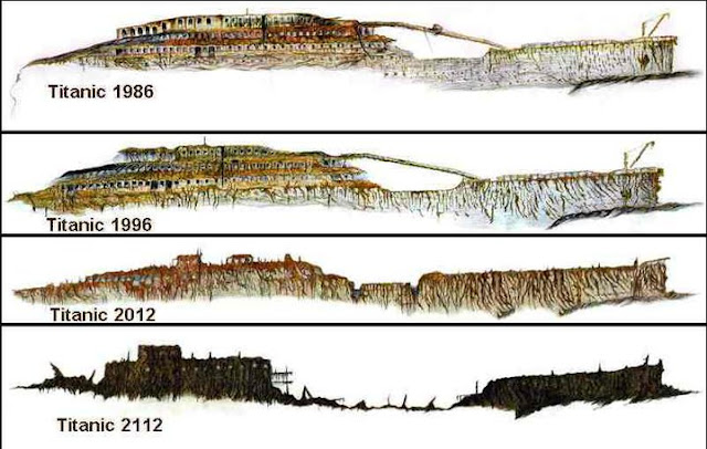 Titanic, from iceberg to bacteria