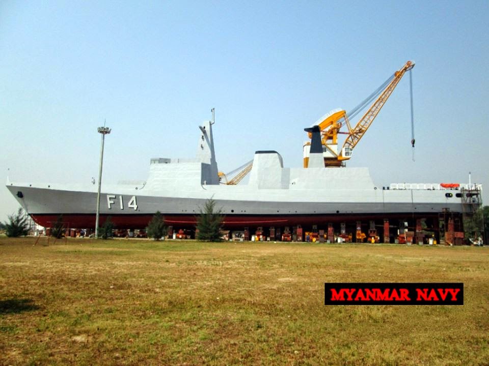 Asian Defence News: Myanmar Navy launch a new stealth frigate