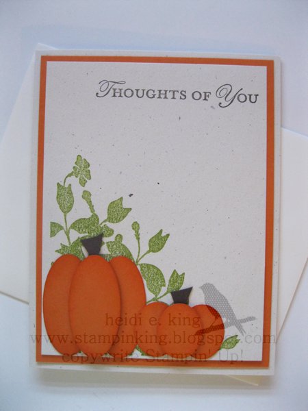 stampin king: Punched Pumpkins!