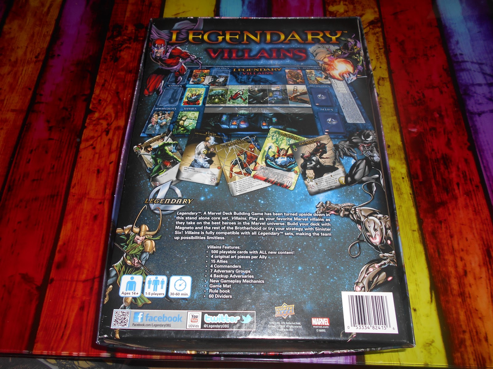 Marvel Legendary Villians from Upper Deck unboxing and review
