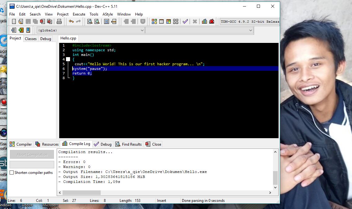 Membuat Program Sederhana Dengan C++