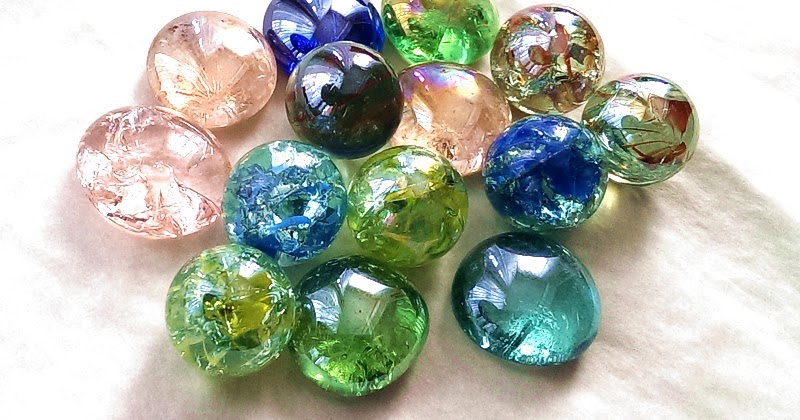Crackled Glass Marbles