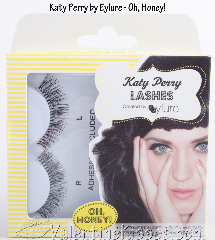 Valentine Kisses: Katy Perry by Eylure faux lashes in Darling (before ...