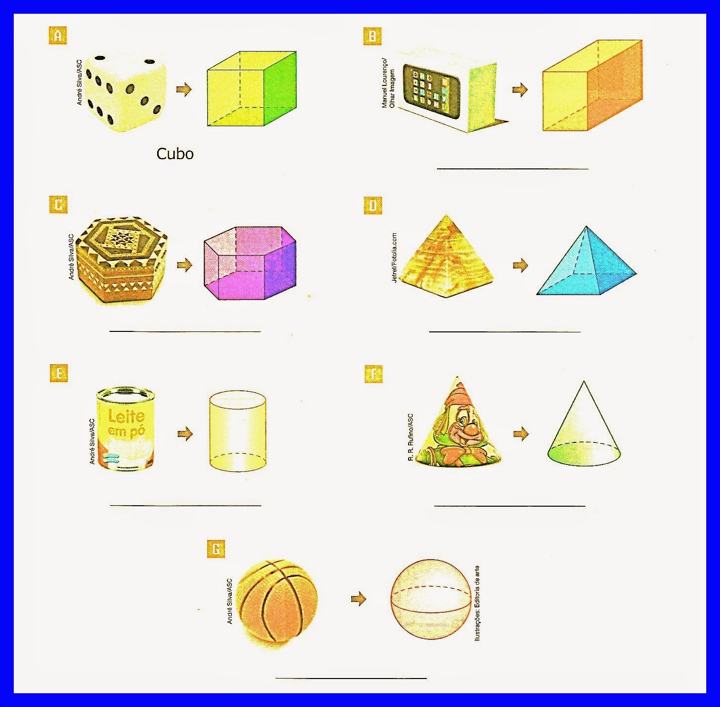 EDUCANDO E CRIANDO COM AMOR : sólidos geométricos