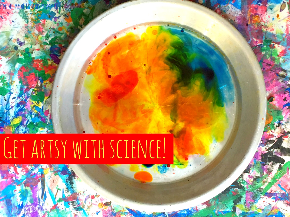 Mini Monets and Mommies: Oil and Water Kids' Art and Science Experiment