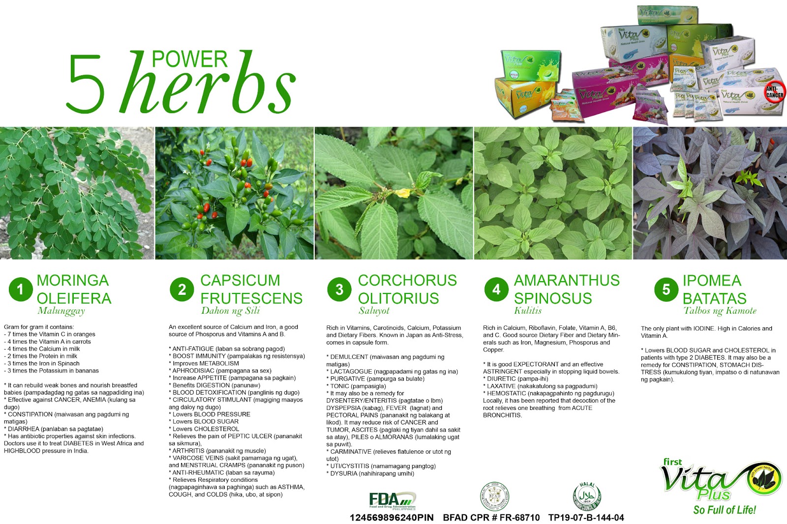 First Vita Plus - Nutritional Information ~ First Vita Plus - Vegetable ...