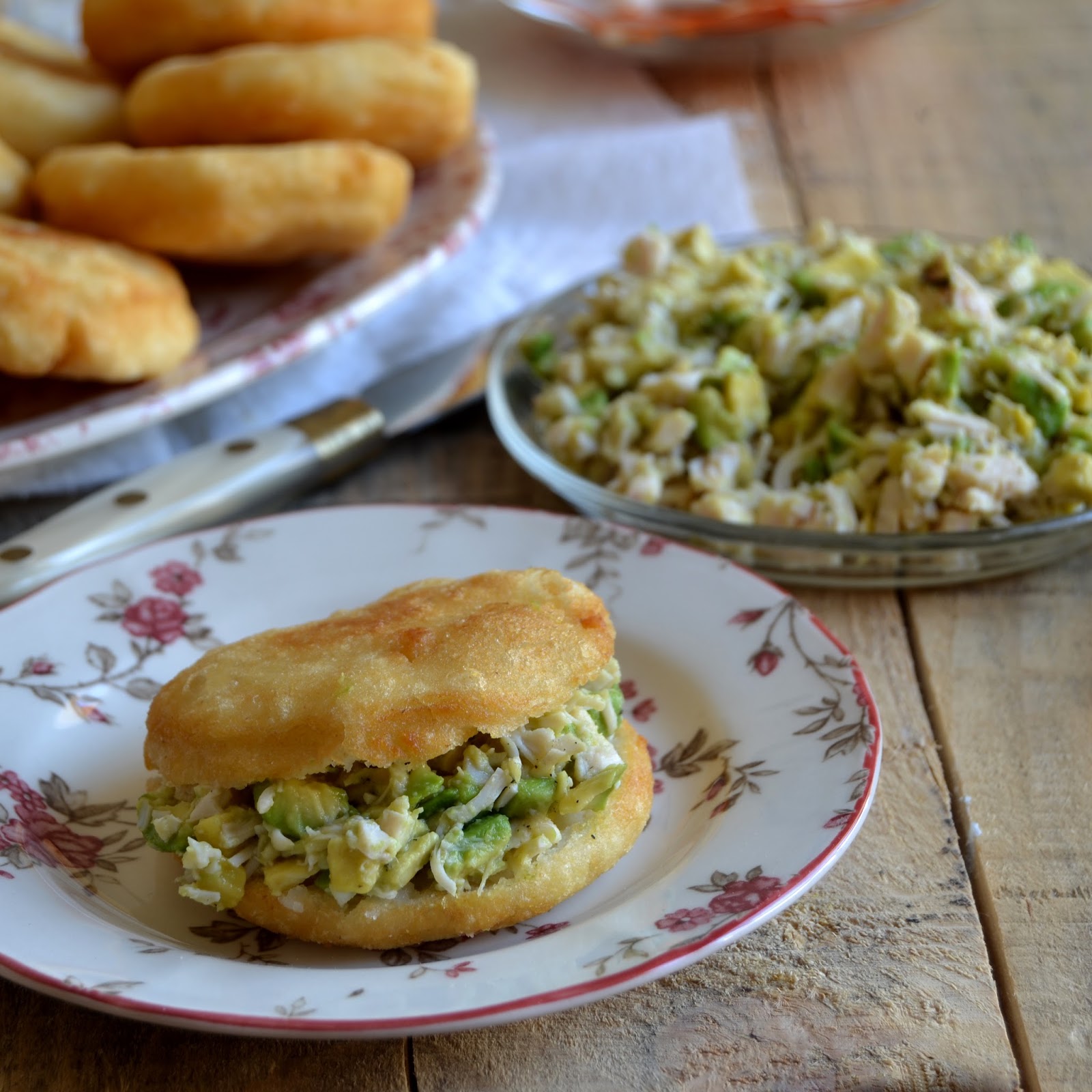 Contigo en la playa! : AREPAS RELLENAS DE POLLO Y AGUACATE