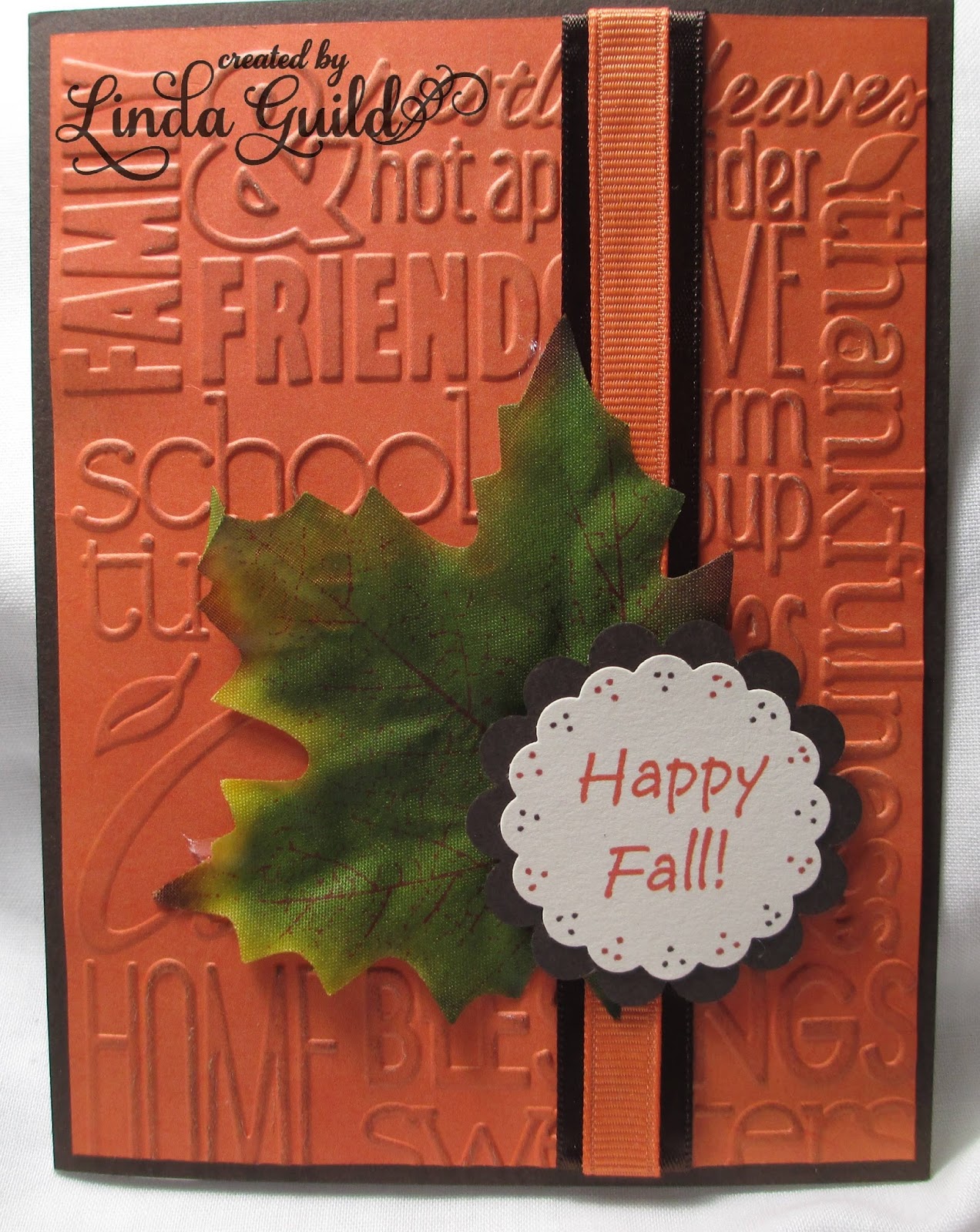 Nothin' Fancy: Embossed Fall Card