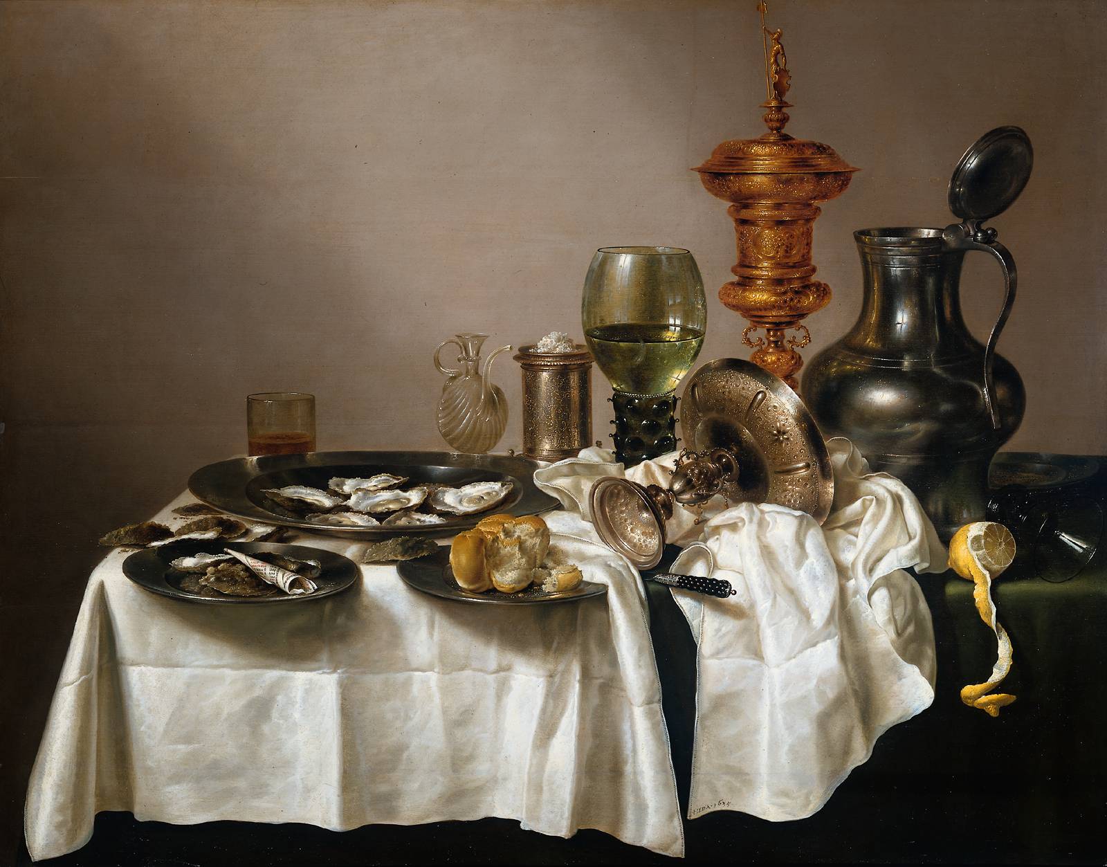Willem Claesz. Heda: Still Life with Gilt Cup (1635); Rijksmuseum ...