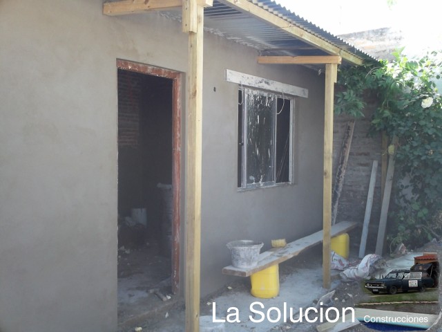 Revoque grueso fretachado