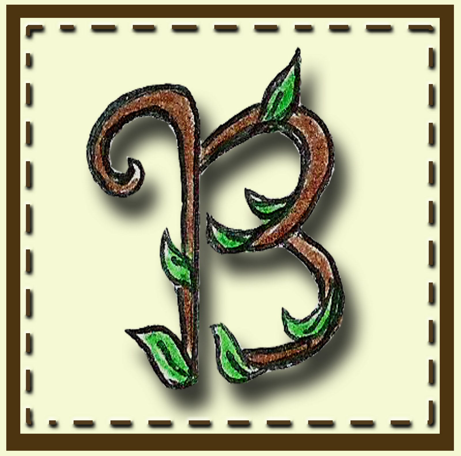 GRANNY ENCHANTED'S BLOG: "Twigs and Leaves" Free Scrapbook Alphabet ...