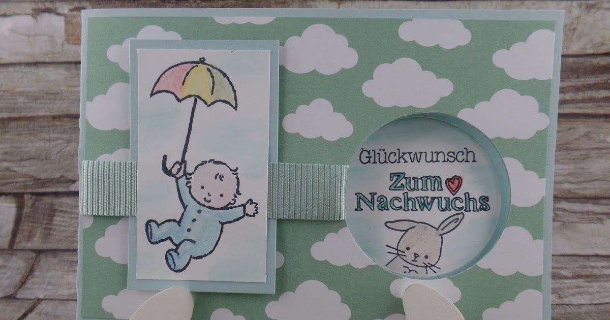 Peek-a-Boo-Card zur Geburt