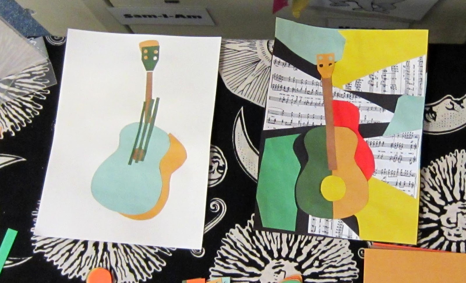 The Nervous Pen: Picasso guitar collages
