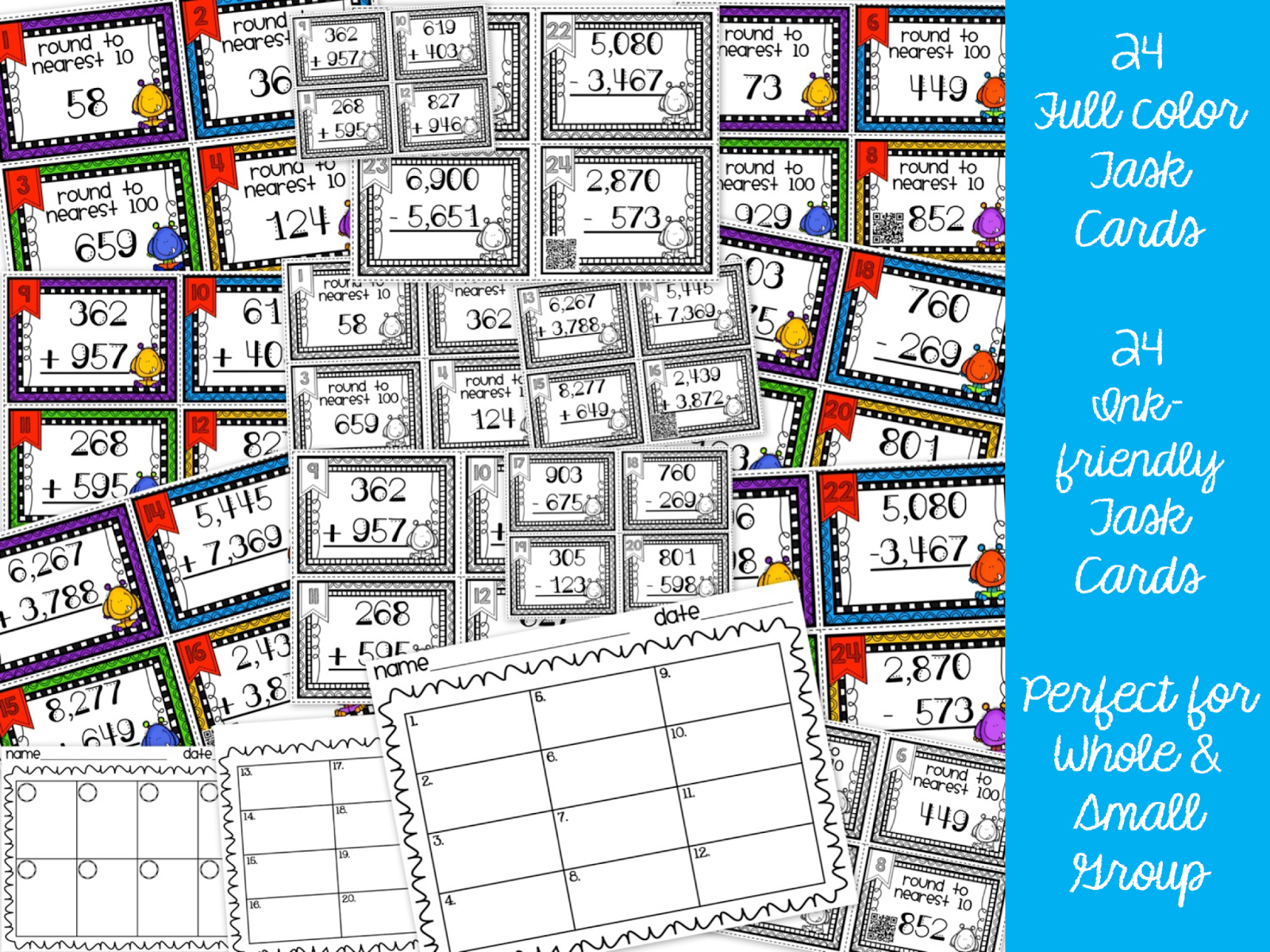 Mastering Multiplication with QR Code Task Cards - 3rd Grade Pad